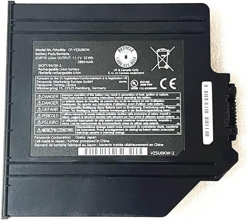 Restored -Panasonic CF-VZSU0KW Media Bay Battery For Toughbook CF-54 ...