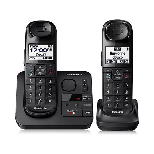 Restored Panasonic KX-TG3682B 2 Handset Cordless Phone (Refurbished ...