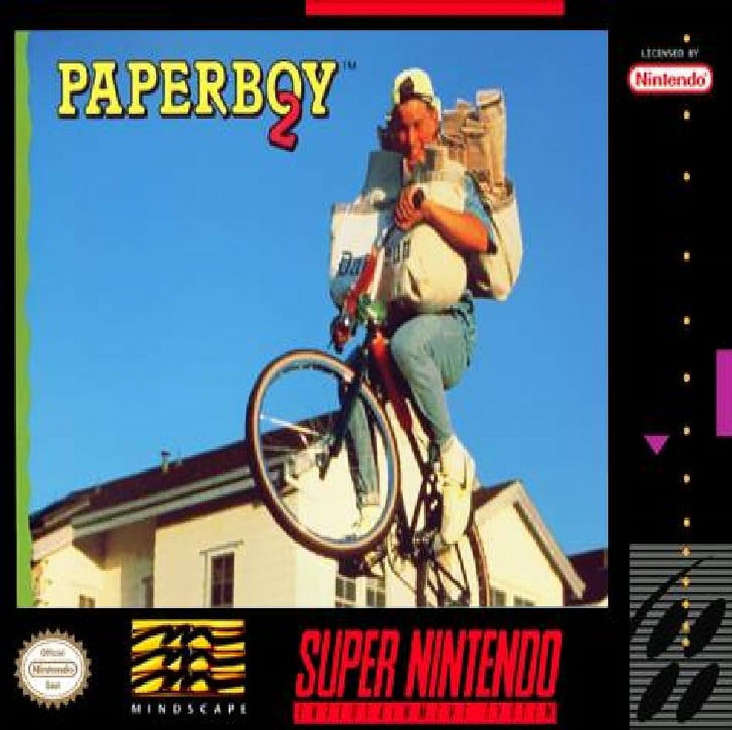 Restored Paperboy 2 (Super Nintendo, 1991) SNES Newspaper Game ...