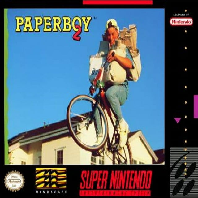 Restored Paperboy 2 (Super Nintendo, 1991) SNES Newspaper Game ...
