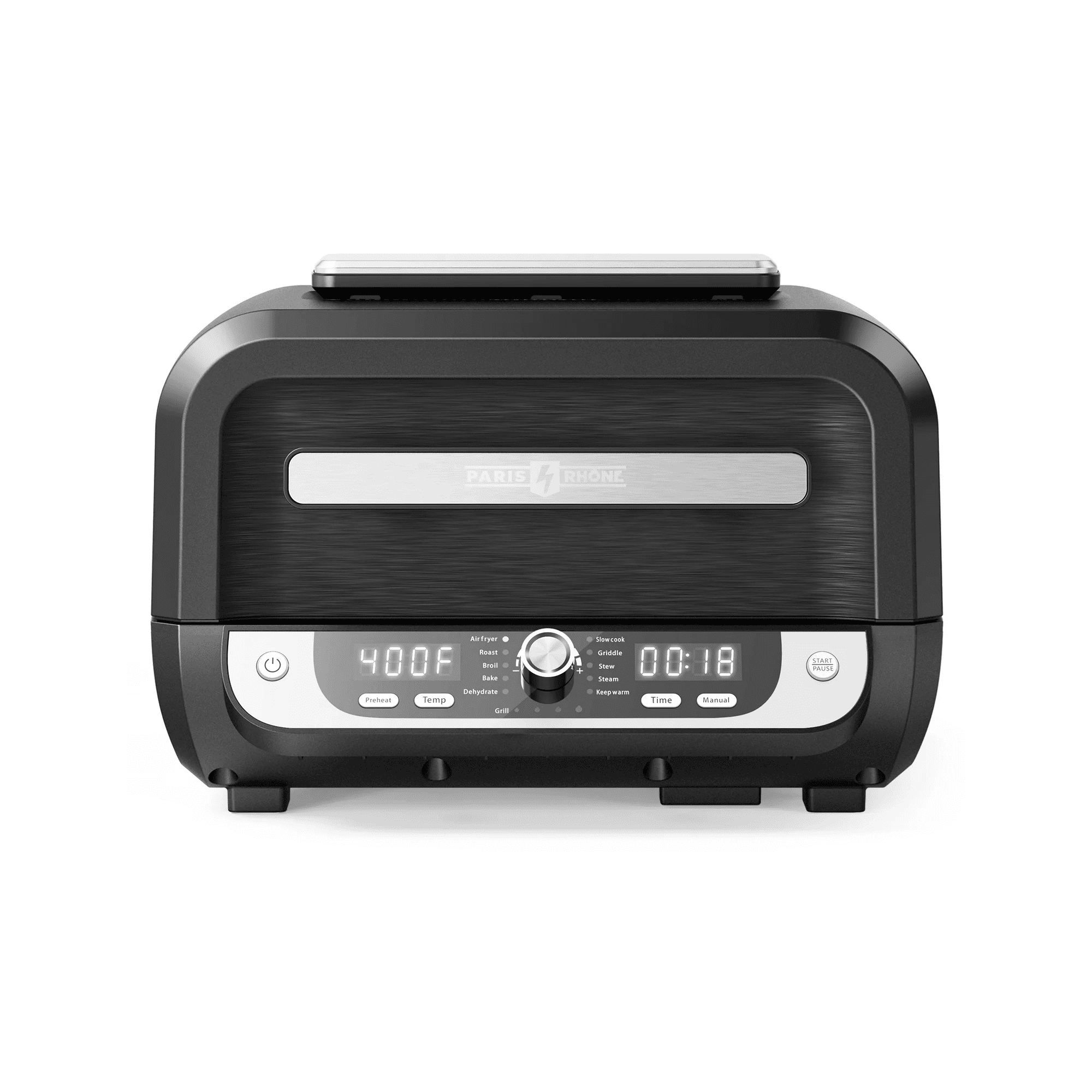 Restored Paris Rhone PE-BG002 12-in-1 Indoor Grill with 6.3-Quart Air Fryer (Refurbished ...