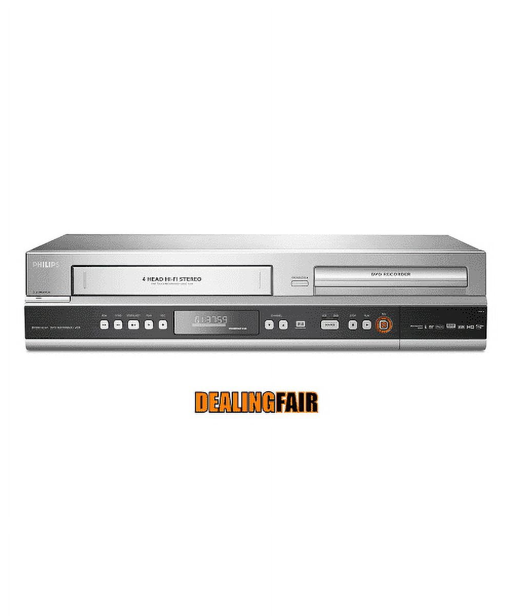Restored Philips DVDR3435V DVD/VCR Combo Recorder w/ Original Remote, Manual, A/V Cables, & HDMI ...