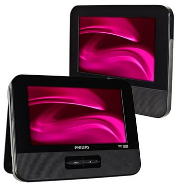 onn 10" 1024p Dual Screen DVD Player with Digital Panel, Black ...