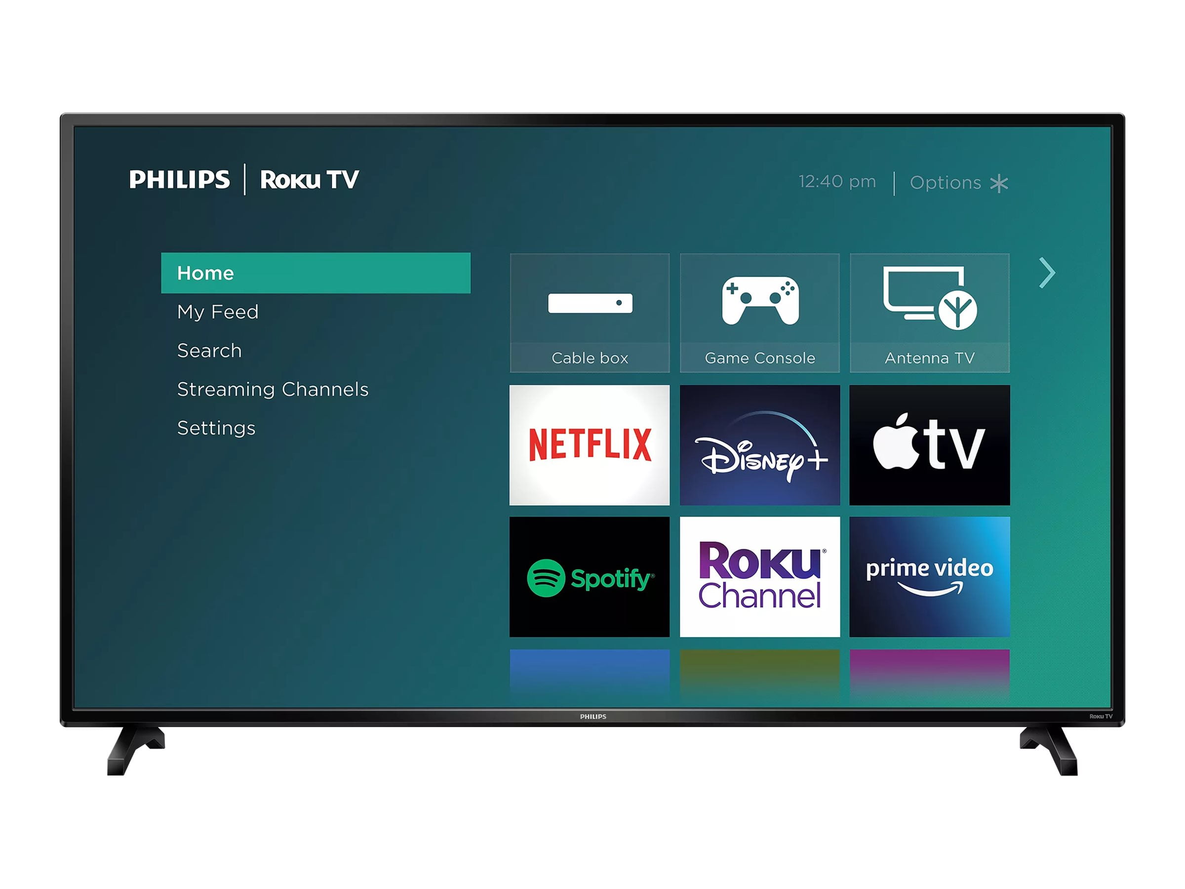 Phillips 55" 4K UHD HDR Roku Smart TV, Restored and Like-New (55PFL4756 ...