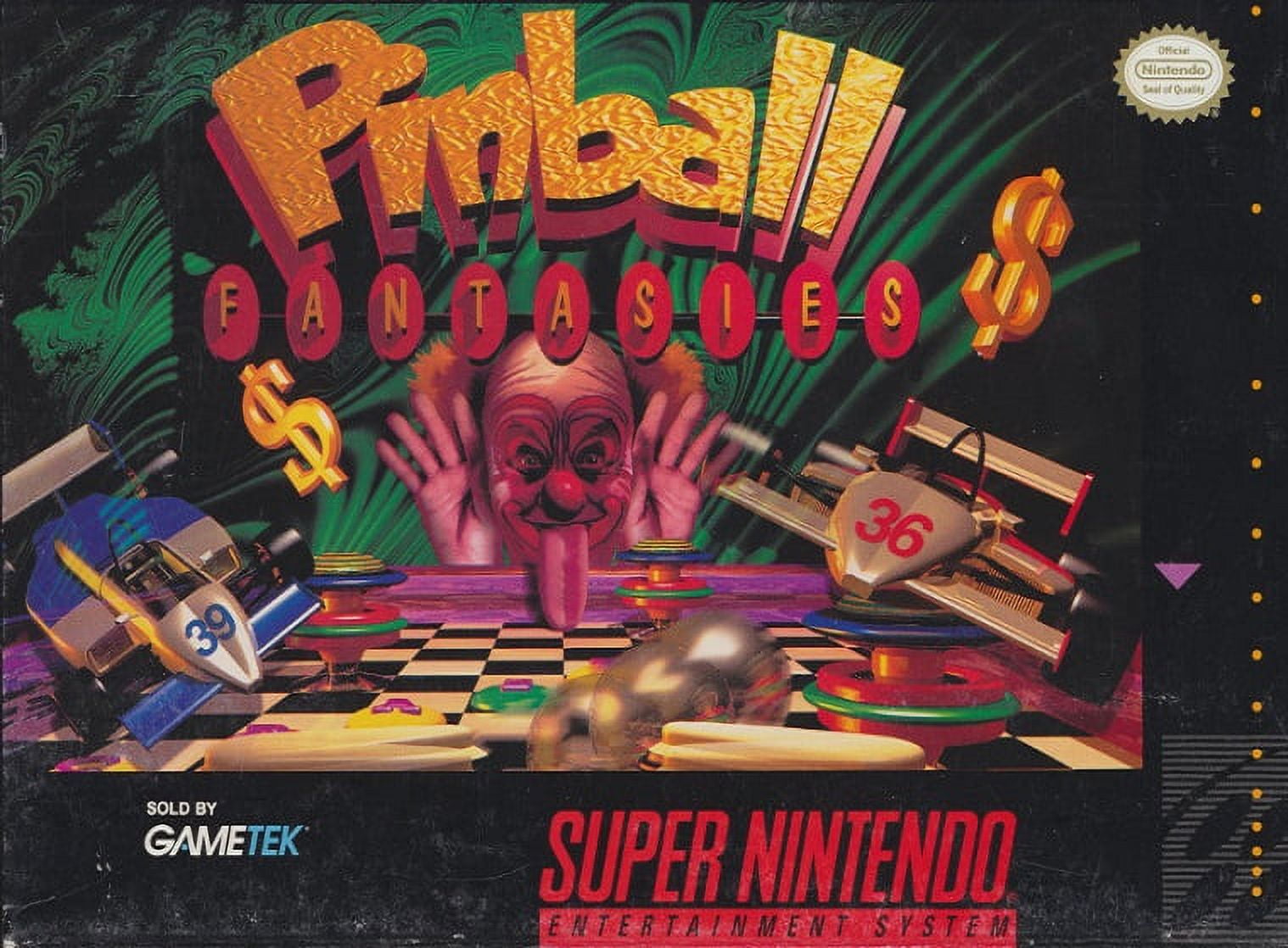 Restored Pinball Fantasies (Super Nintendo, 1995) SNES Video Game ...