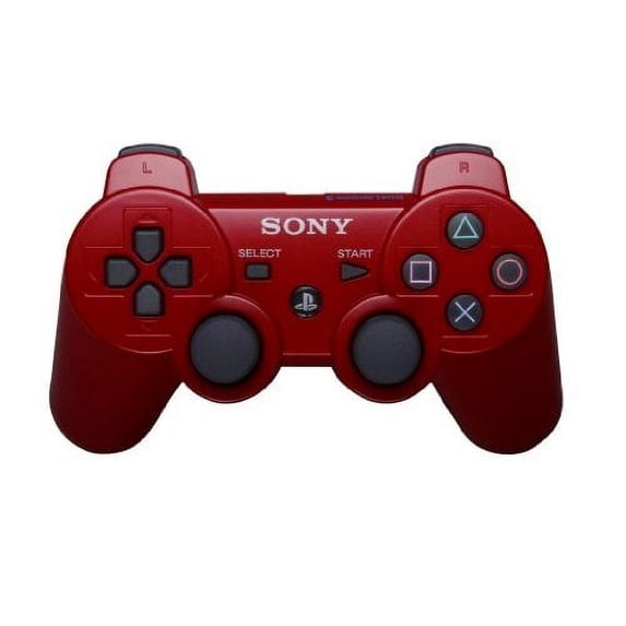 Restored PlayStation 3 Dualshock 3 Wireless Controller Red PS3 ...