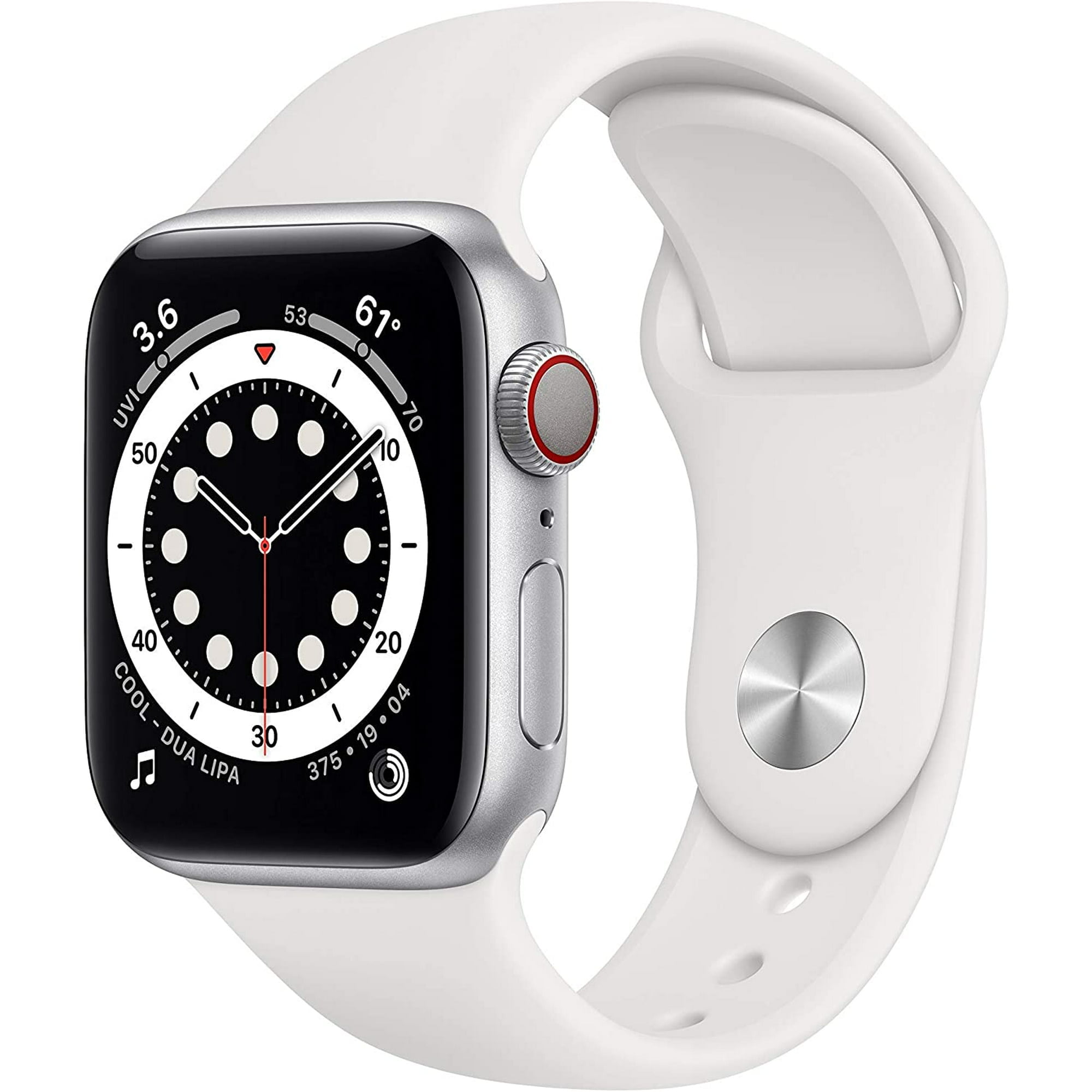 Restored Premium Apple Watch Series 6 (GPS, 44mm) - Silver Aluminum ...