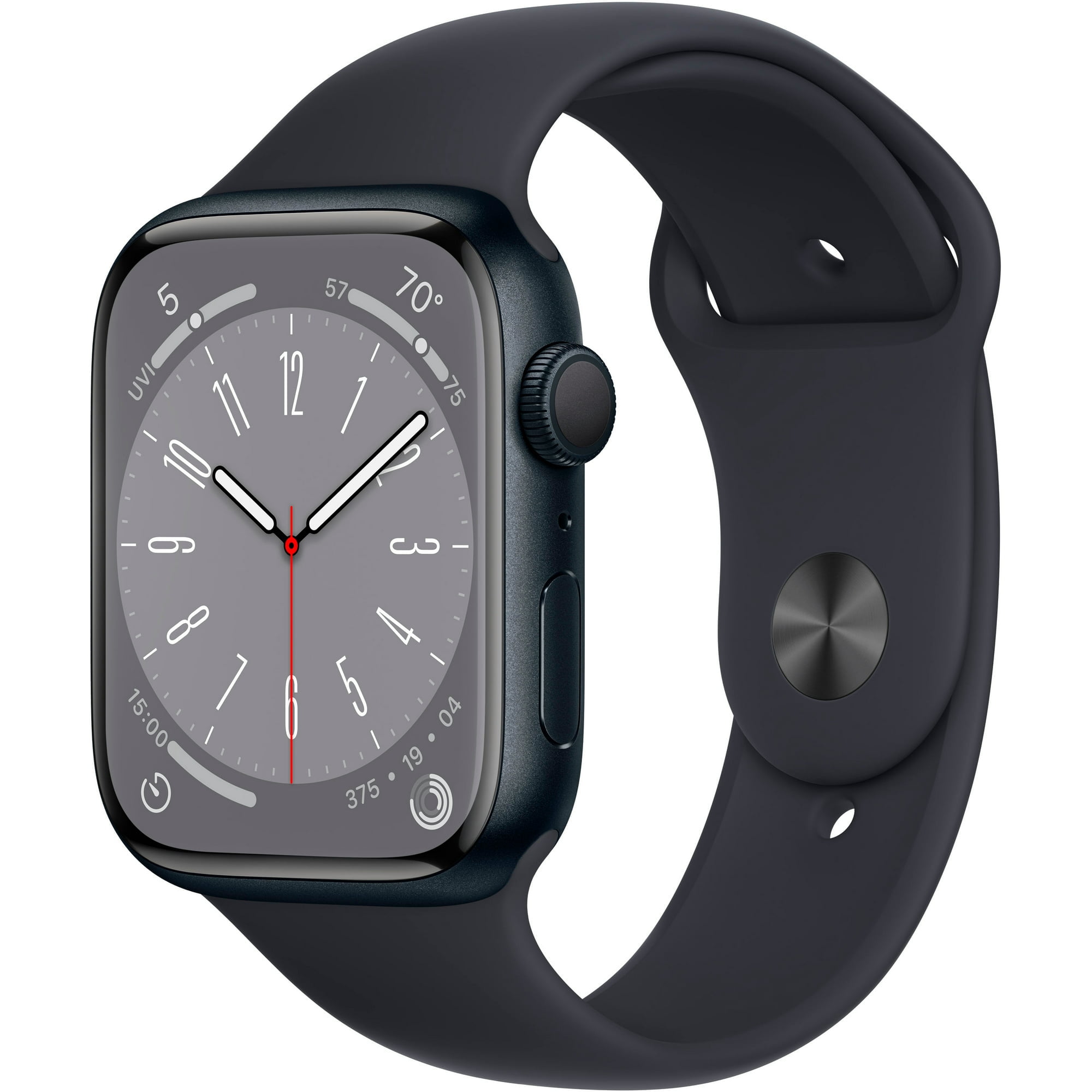 Restored Premium Apple Watch Series 8 GPS 45mm Midnight Aluminum Case ...