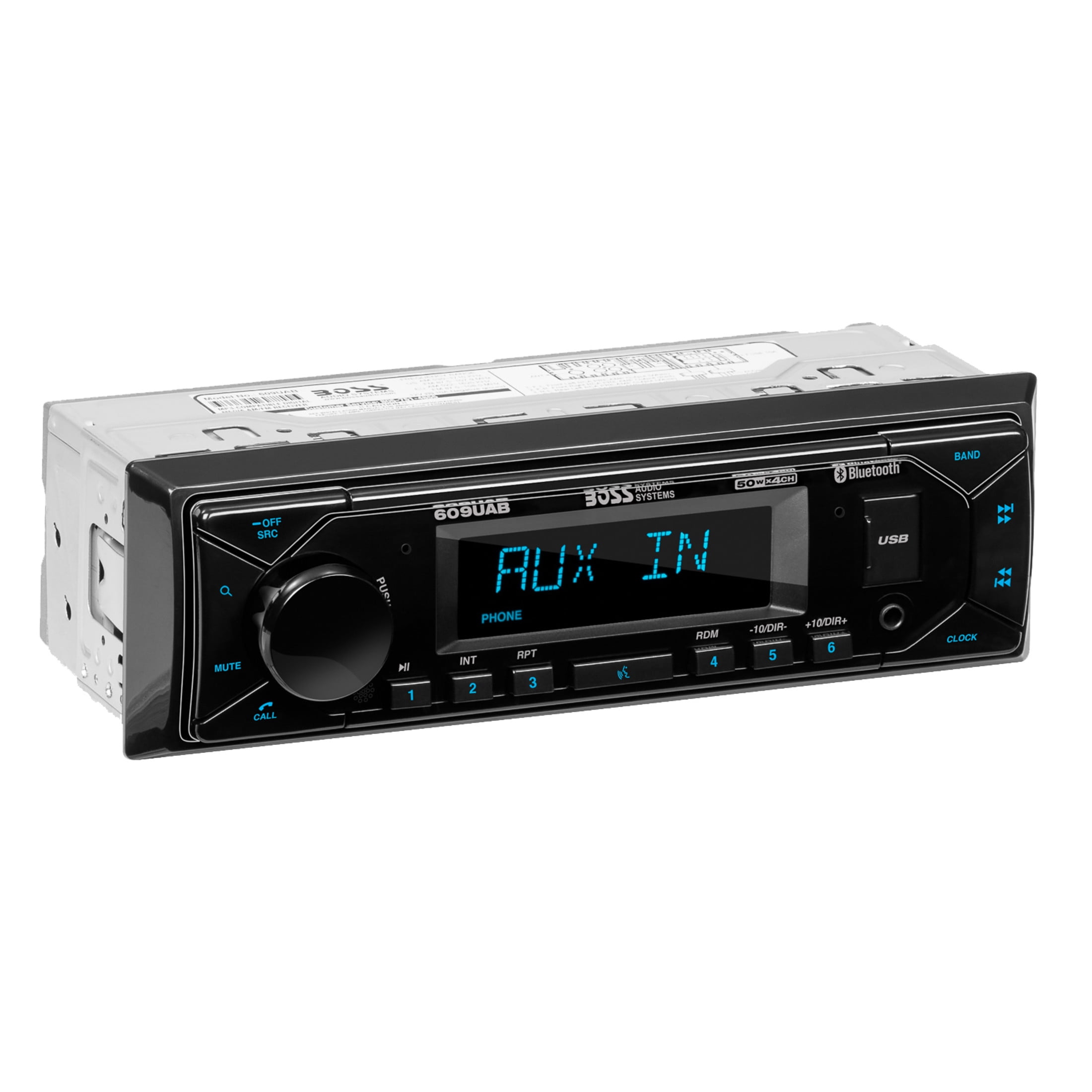 Boss Audio Systems 609UAB Car Stereo, Single Din, Bluetooth, USB, AUX ...
