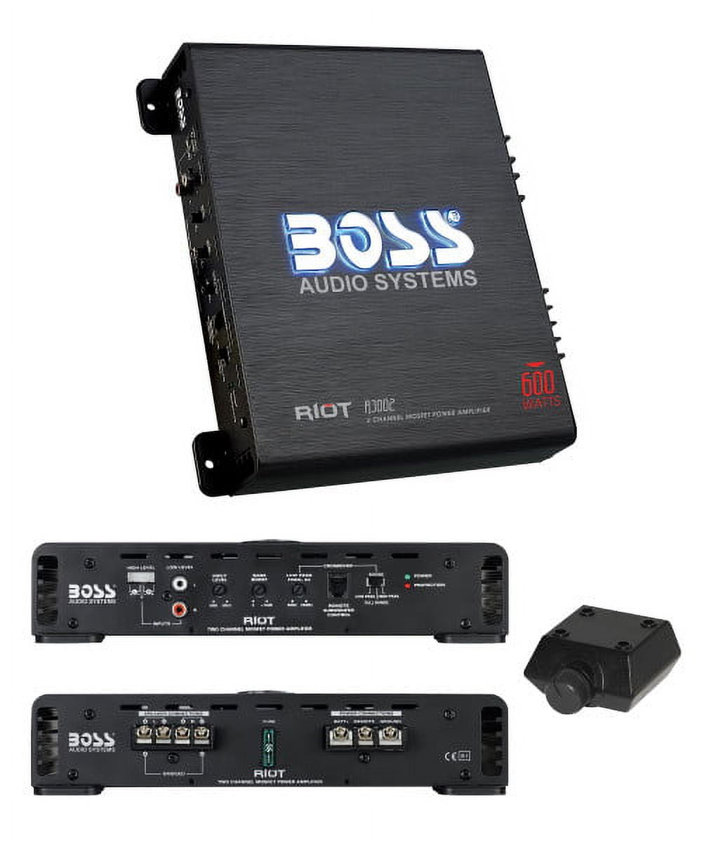 Restored Premium BOSS Audio Systems R3002 2 Channel Car Amplifier - 600 ...