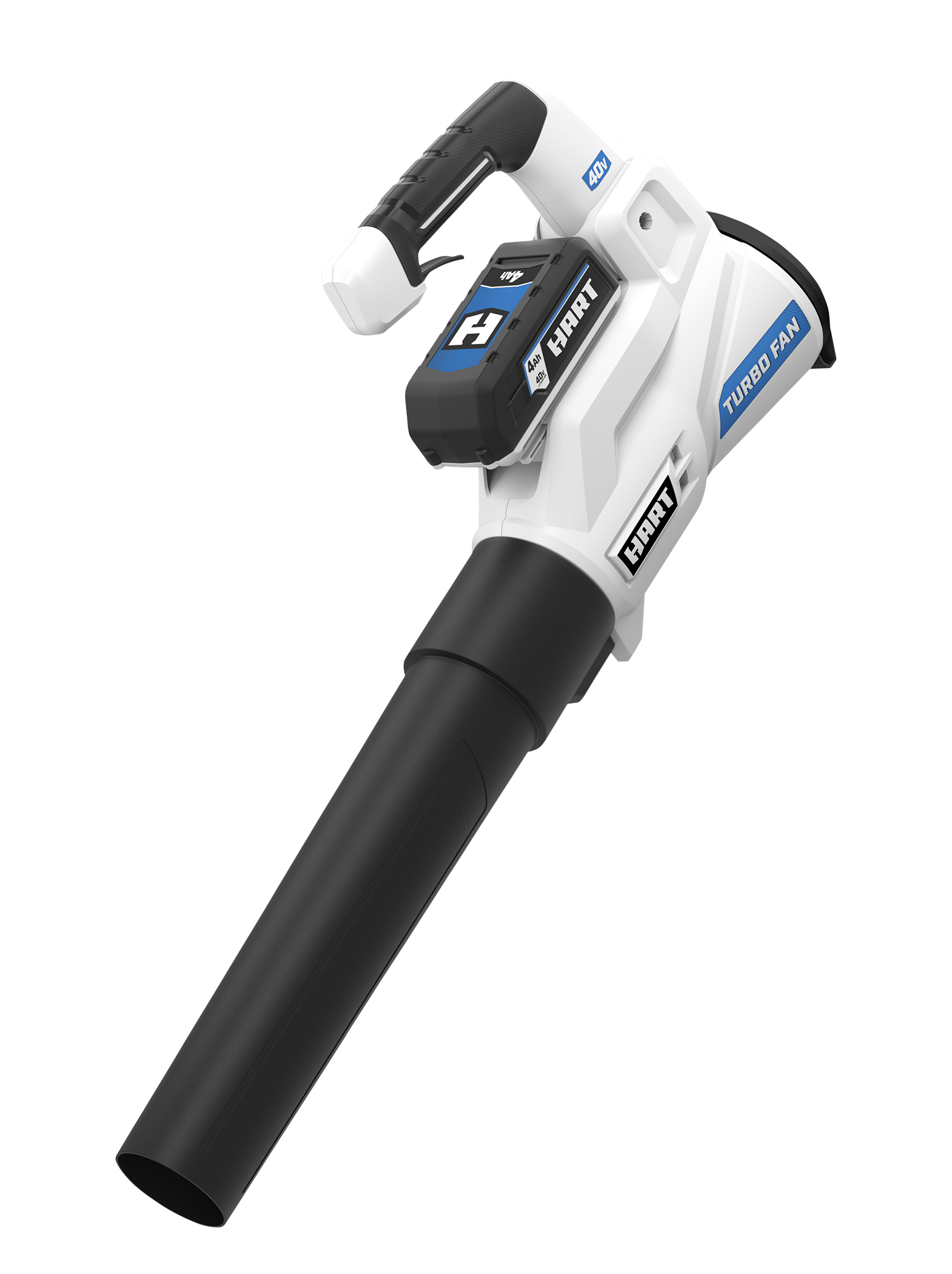 HART 40-Volt Cordless Brushless Backpack Blower Kit (1) 5.0Ah Lithium ...