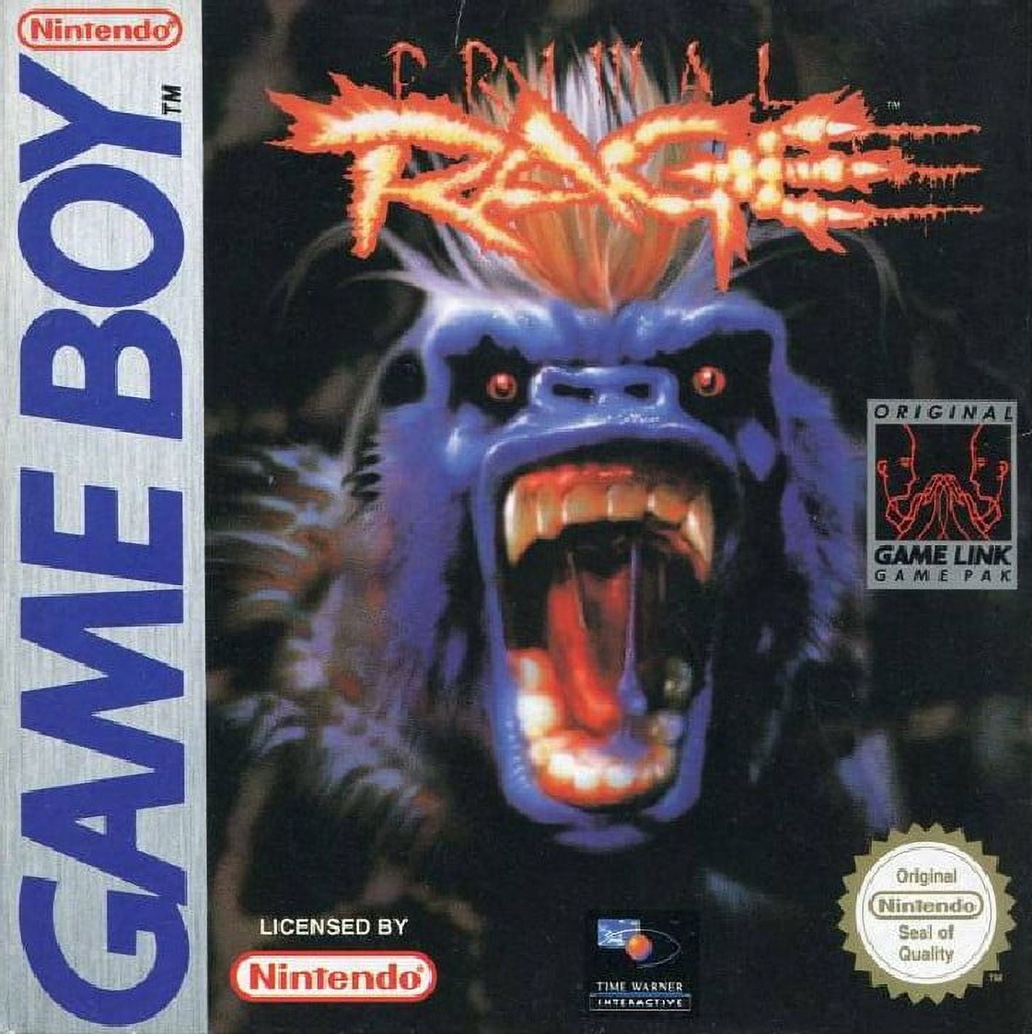 Restored Primal Rage (Nintendo GameBoy Original, 1995) Fighting Game ...