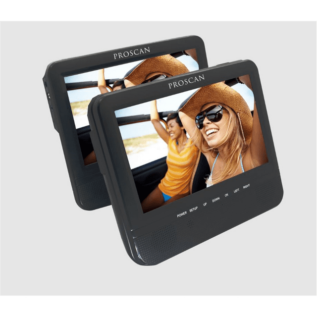Restored Proscan, 7" Dual Screen Portable DVD Player, PDVD7751, Black ...
