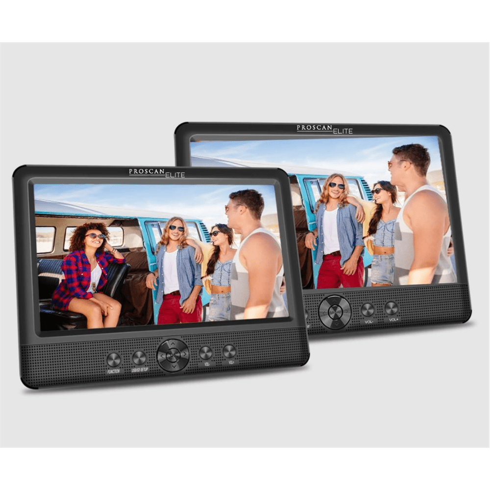 Restored Proscan Elite, 10.1" Dual Screen Portable DVD Media Player ...