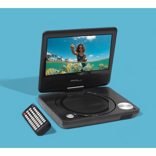 Restored Proscan Elite, 7-Inch Portable Swivel Screen DVD Player, Black ...