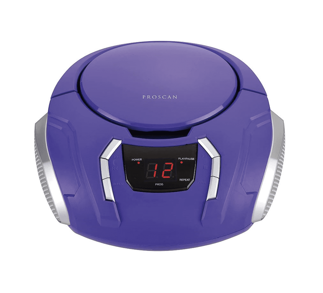Restored Proscan Portable CD Radio Boombox, Purple, PRCD261 ...