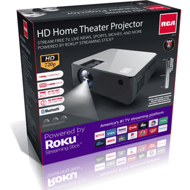 RCA Home Theater Projector with Built-In DVD & Bluetooth, Full HD 1080p ...