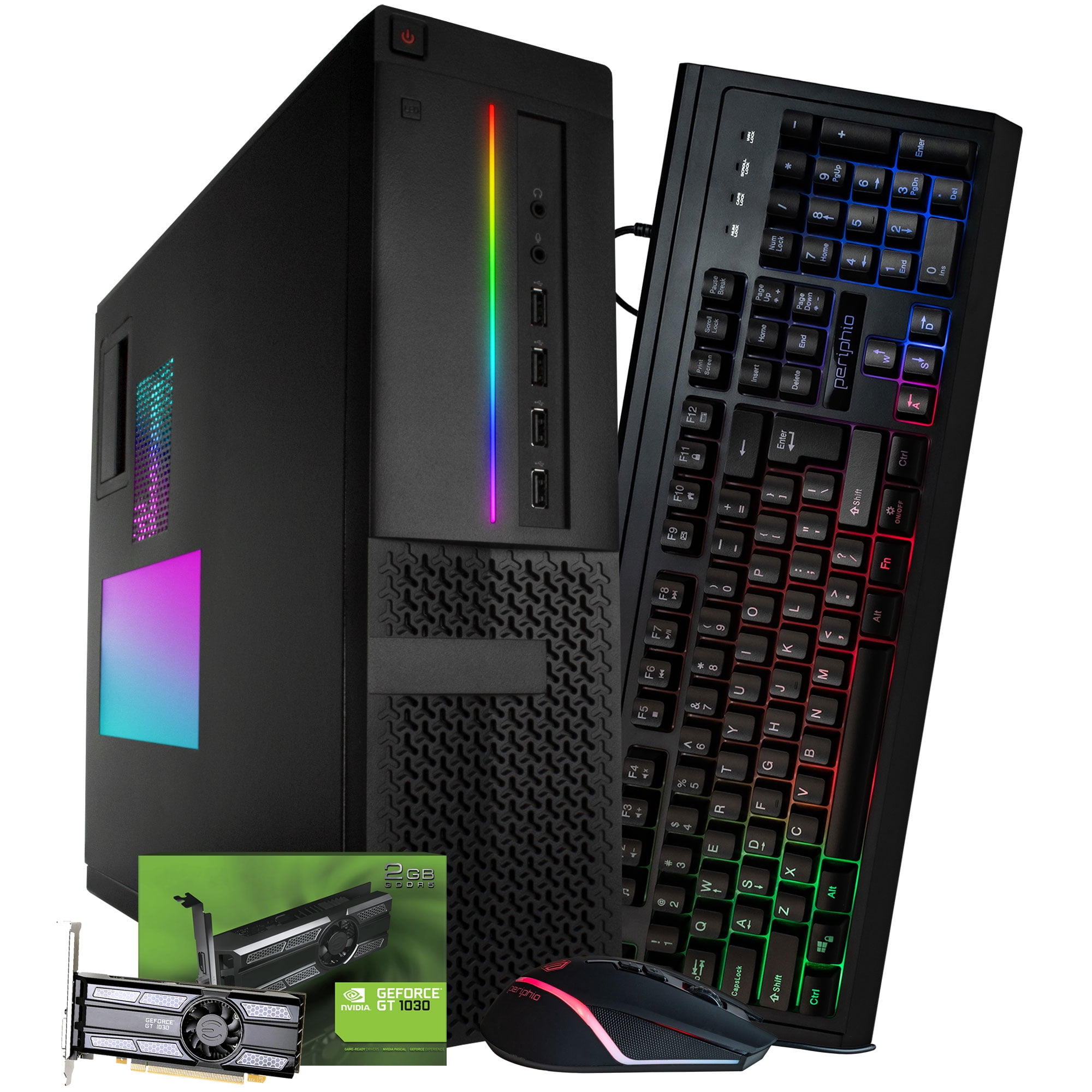 Restored RGB Gaming Computer Intel i5 (3.5Ghz Turbo) GeForce GT 1030 ...