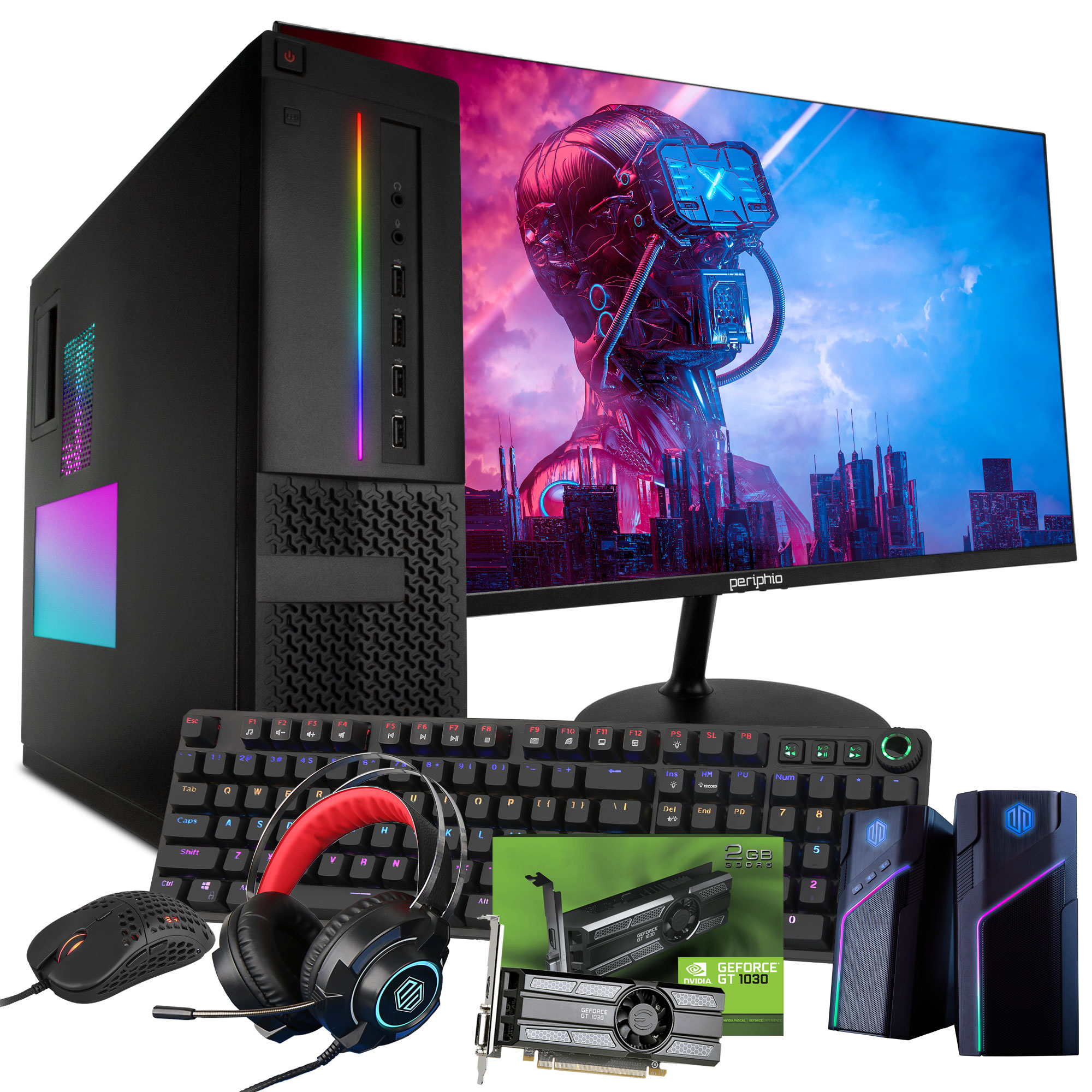 Thermaltake Versa C22 RGB Lighting Mid Tower Gaming Desktop Computer ...