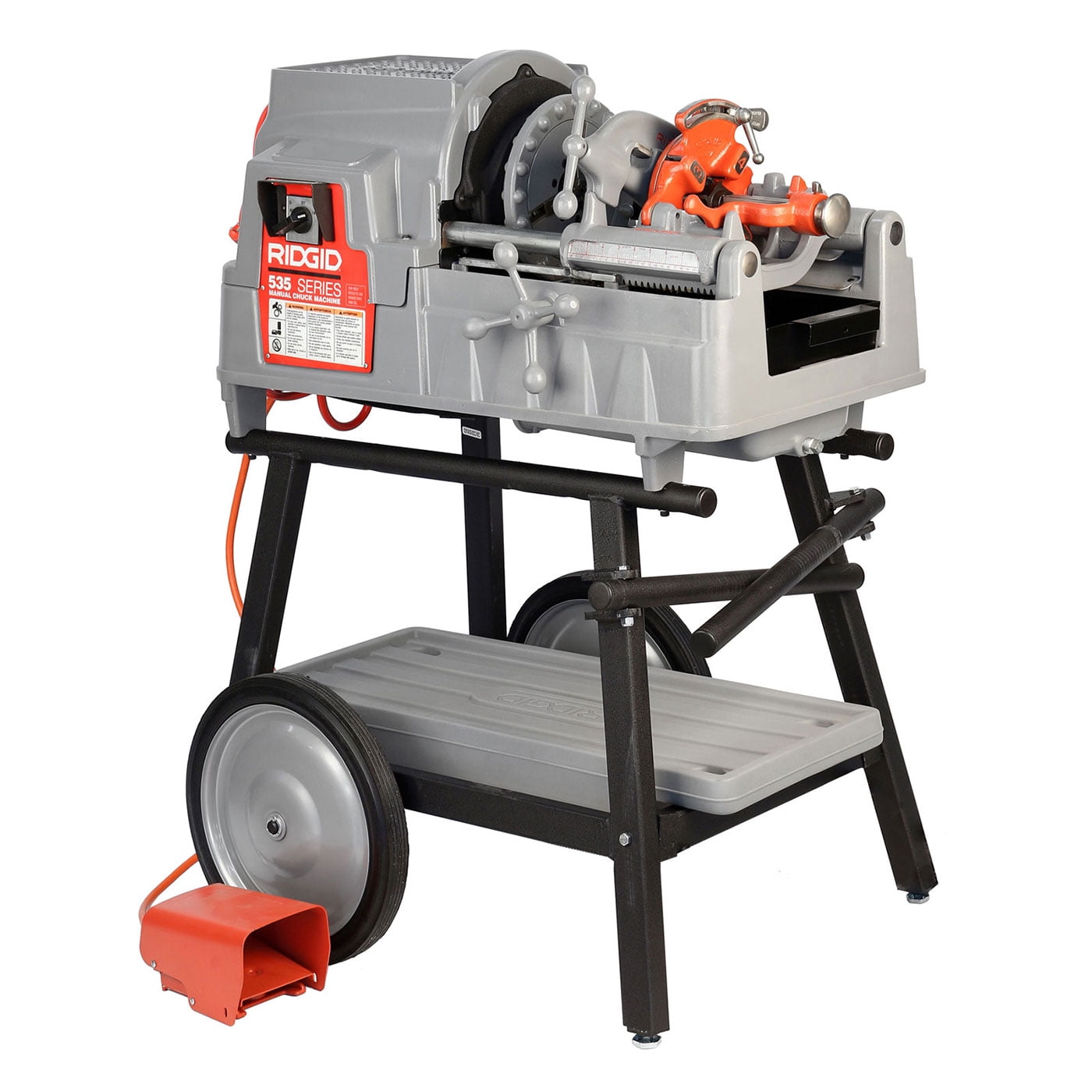 Restored RIDGID® 535 V3 Pipe Threader with 811A Extra Head Dies Cart ...