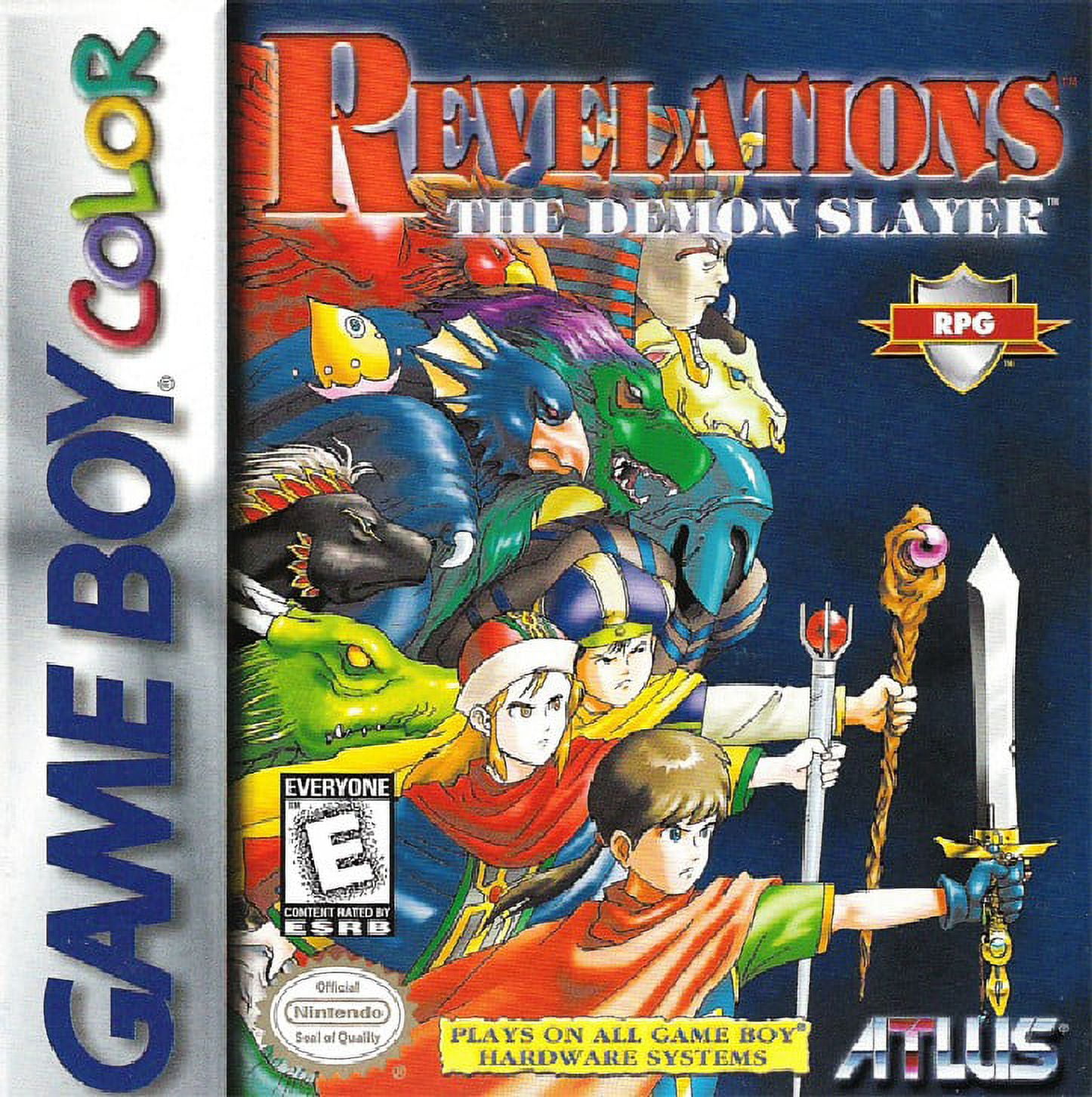 Restored Revelations: The Demon Slayer (Nintendo GameBoy Color, 1999) RPG Game (Refurbished ...
