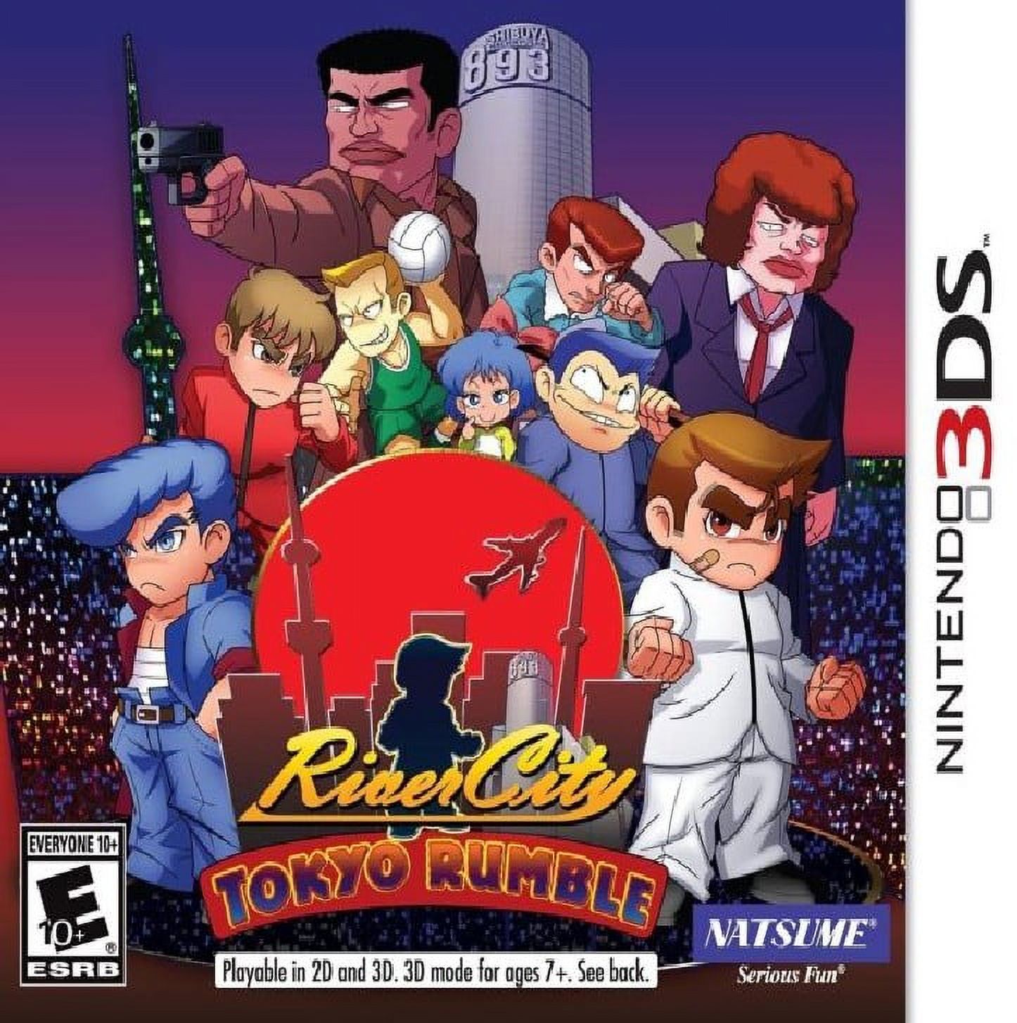 Restored River City: Tokyo Rumble (Nintendo 3DS, 2016) Battle Game ...