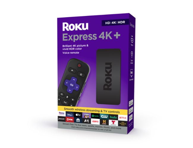 Restored Roku 3941RW Express 4K+ Streaming Player 4K/HD/HDR with Smooth ...
