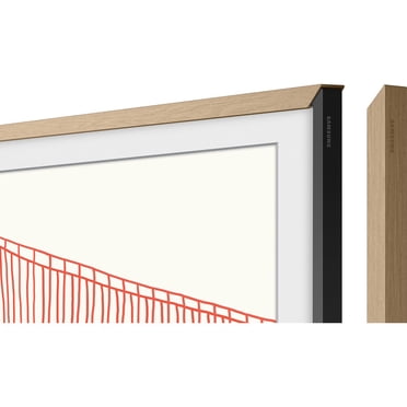 "SAMSUNG 65"" Class The Frame Customizable Bezel Modern Teak VG ...