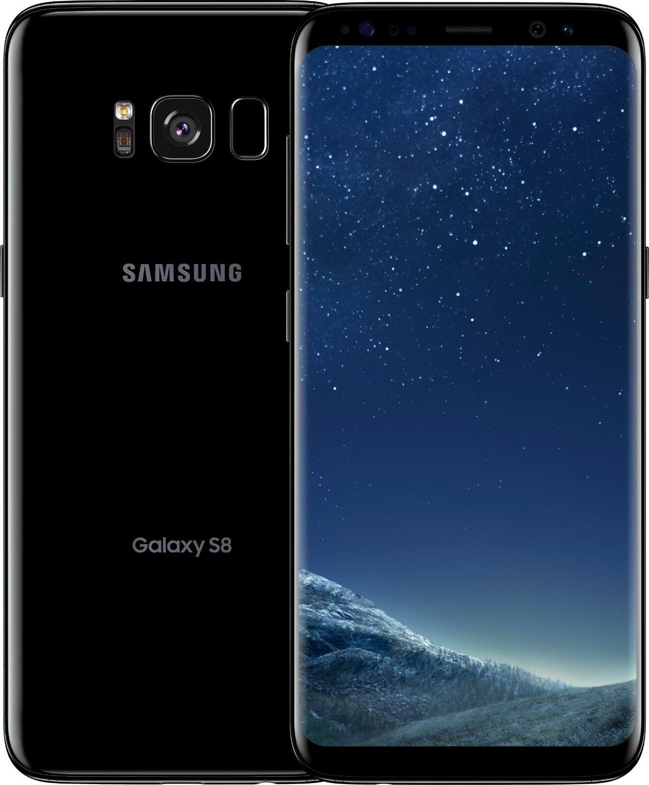 Restored SAMSUNG Galaxy S8 G950U 64GB Midnight Black Fully Unlocked ...