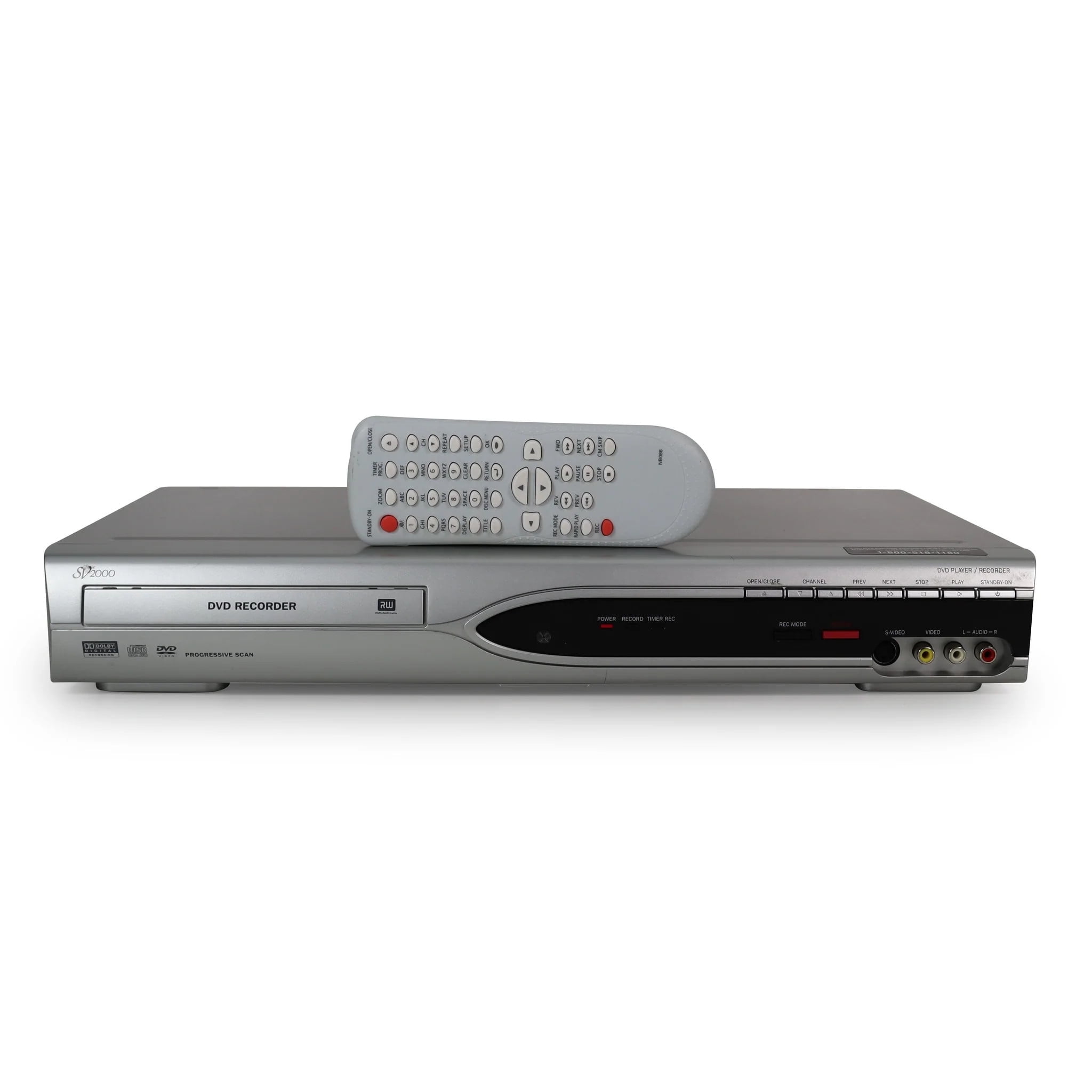 Restored SV2000 WV10D6 DVD PLAYER/RECORDER comes with Remote, Manual ...