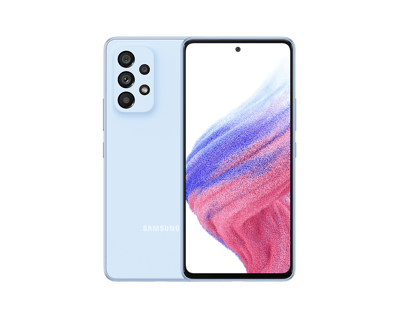 Restored Samsung Galaxy A53 5G 128GB Blue Multi-Lens Camera Smartphone ...