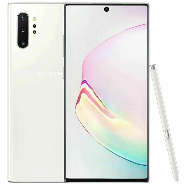 Restored Samsung Galaxy Note 10+ Plus (Aura White) Factory Unlocked ...