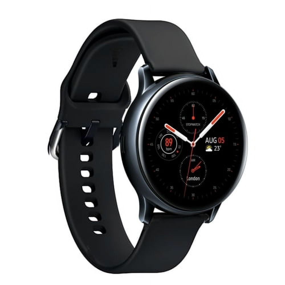 Samsung Galaxy Watch Active 2, R835U, 40mm, LTE, Stainless Steel, Black ...