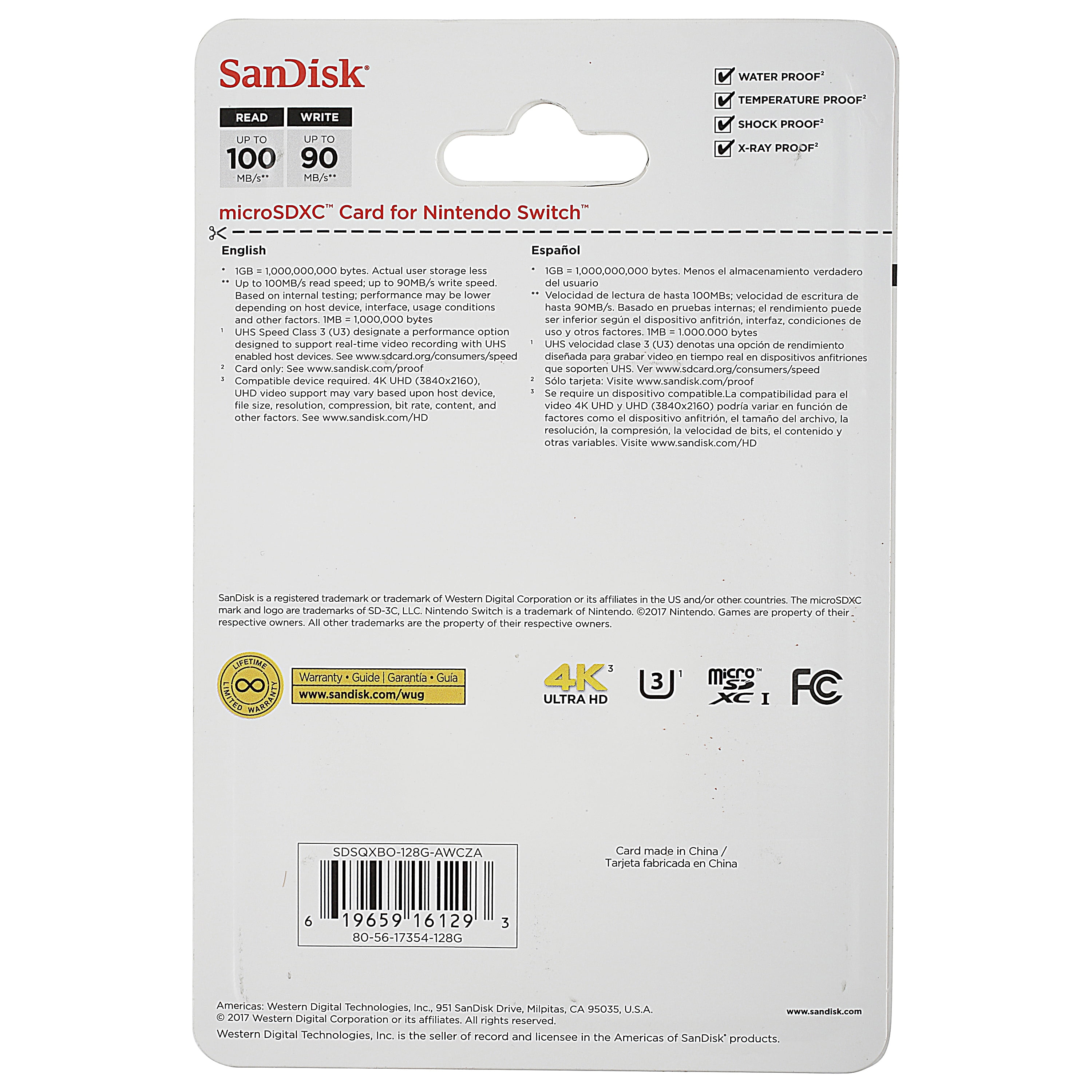 Restored SanDisk SDSQXBO-128G-AWCZA Nintendo Switch 128 GB Micro SD Card (Refurbished) - Walmart.com