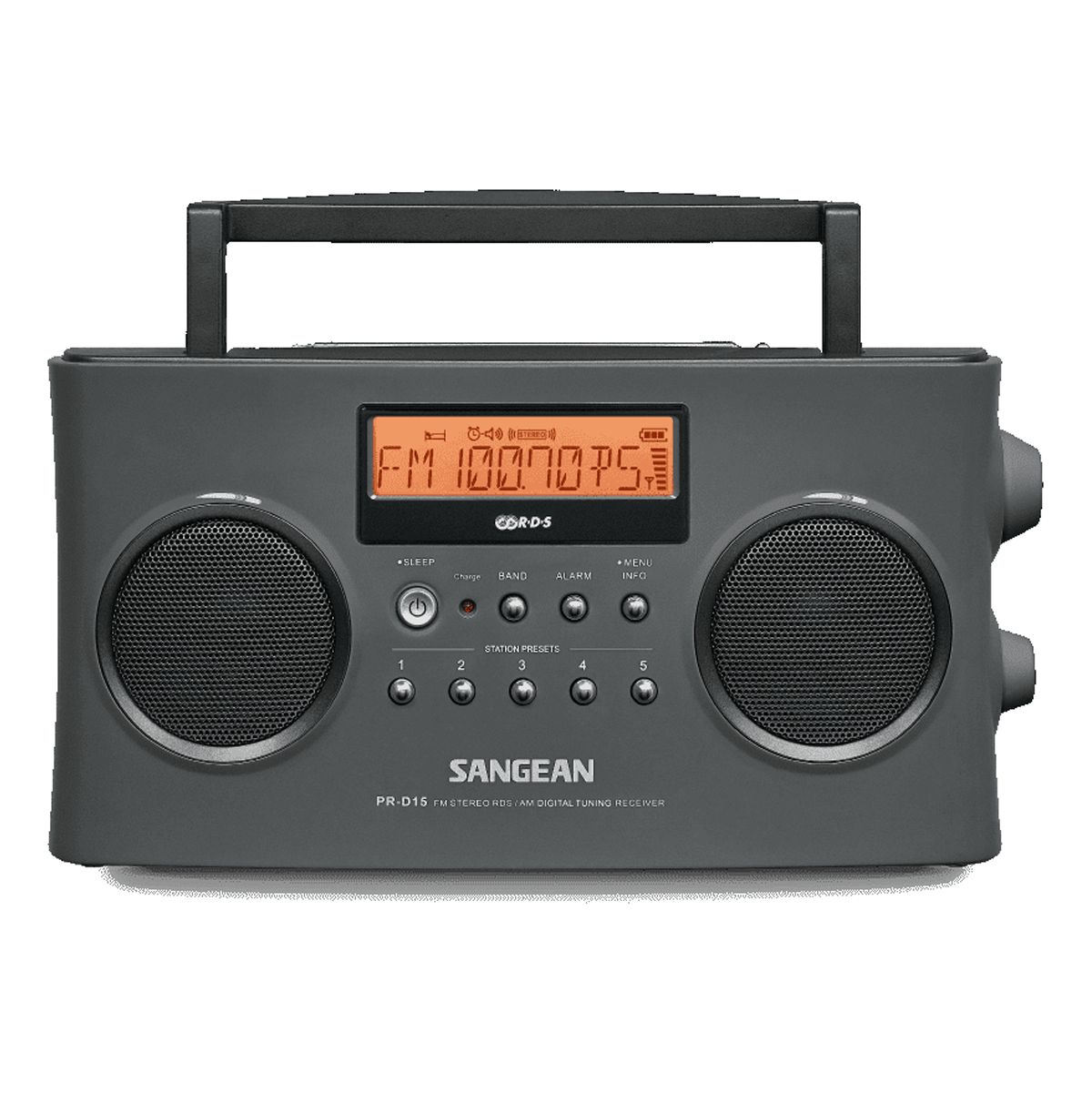 Restored Sangean PR-D15 Digital Portable Stereo RDS Radio with Built-In ...