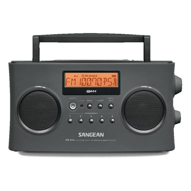Restored Sangean PR-D15 Digital Portable Stereo RDS Radio with Built-In ...