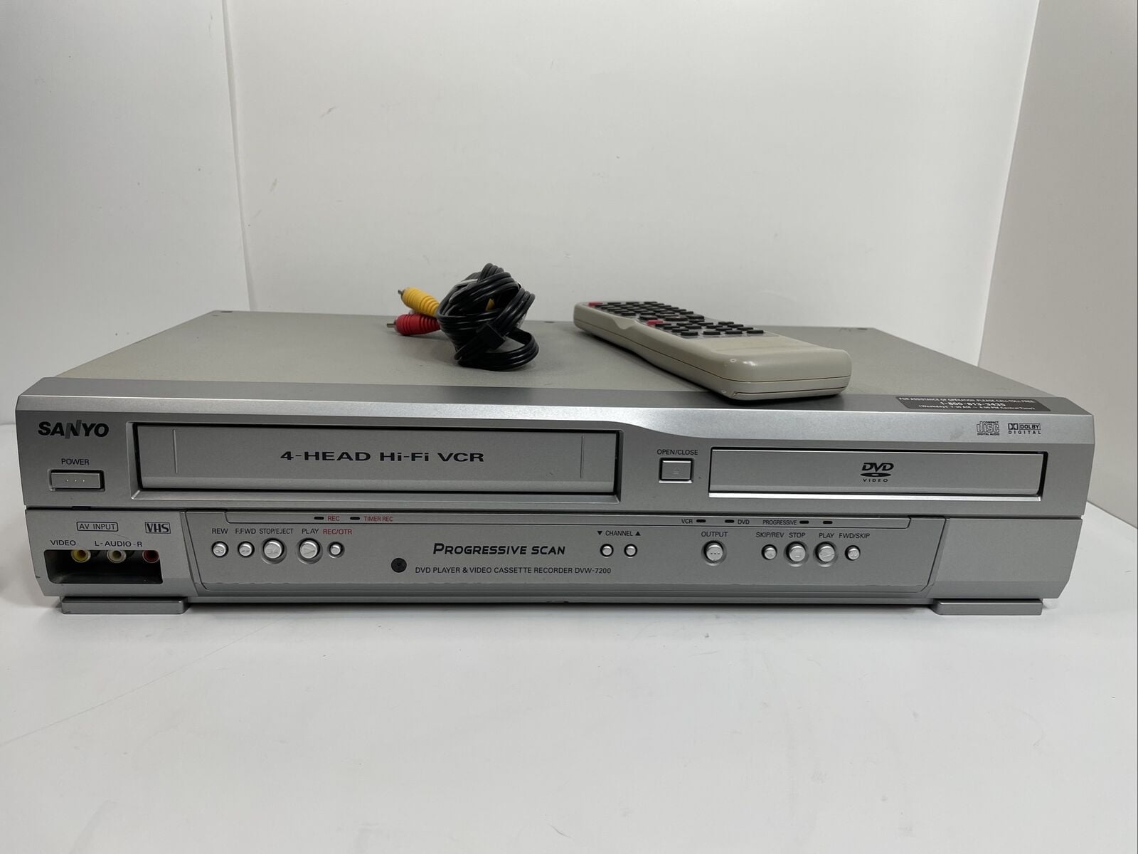 Restored Sanyo DVW-7200 DVD/VCR comes with Remote, Manual and Cable ...
