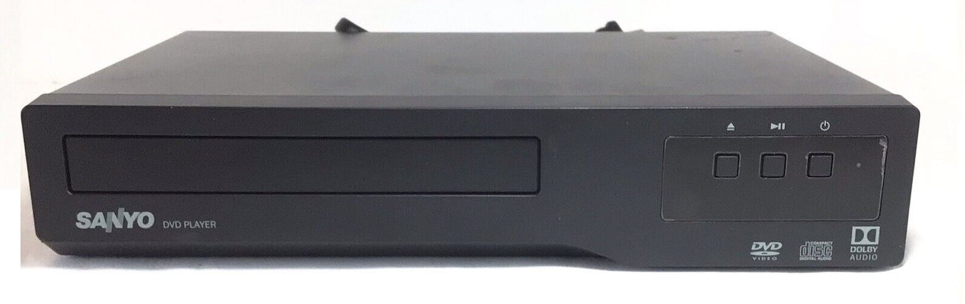 Restored Sanyo FWDP105F DVD Player w/ Original Remote, Manual, A/V Cables & HDMI Converter (Good ...