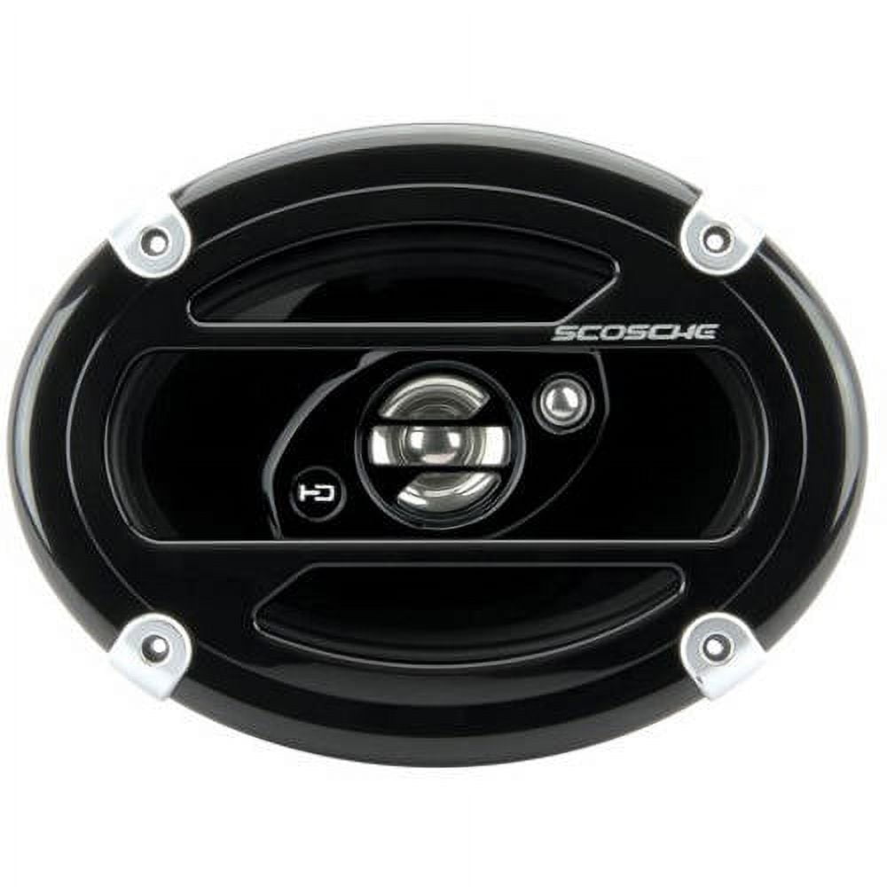 Scosche 6x9 HD Series 3-Way Car Speaker with Woofer, Midrange, Tweeter ...