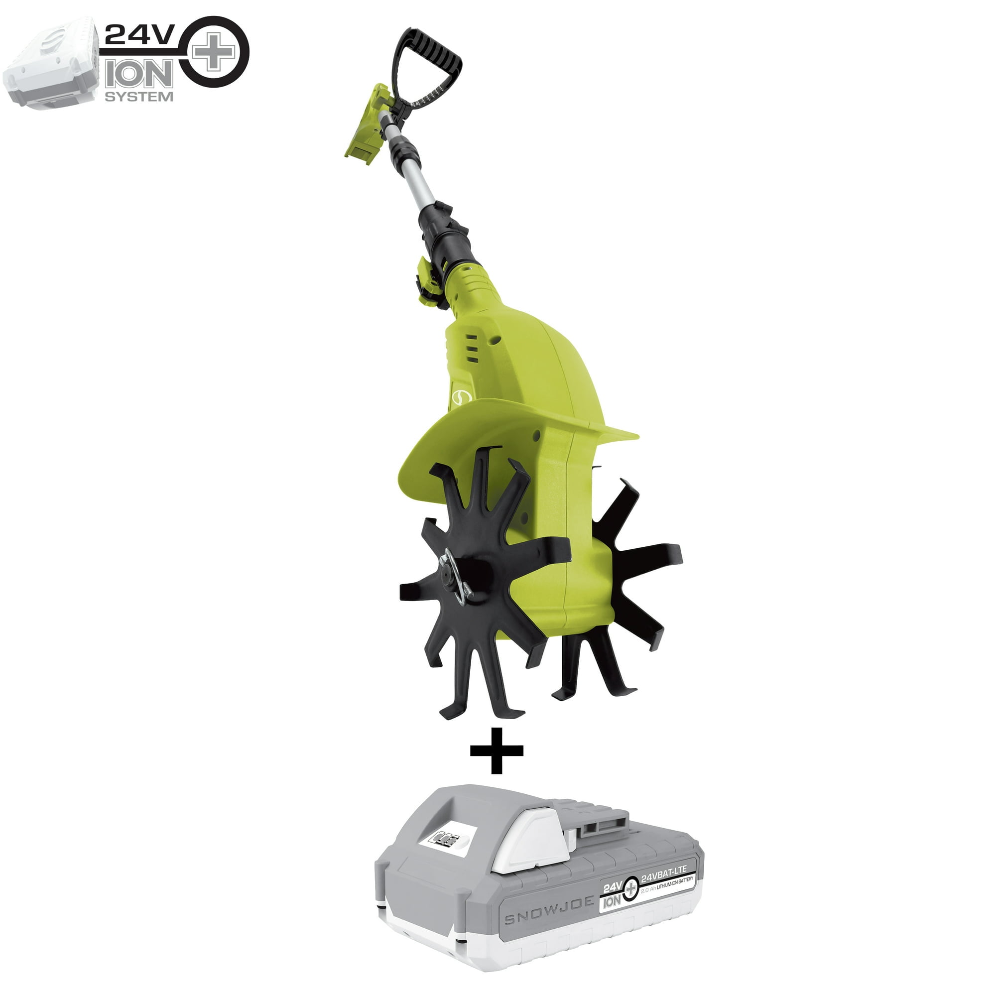 Restored Sun Joe 24V-TLR-LTE 24-Volt iON+ Cordless Garden Tiller ...