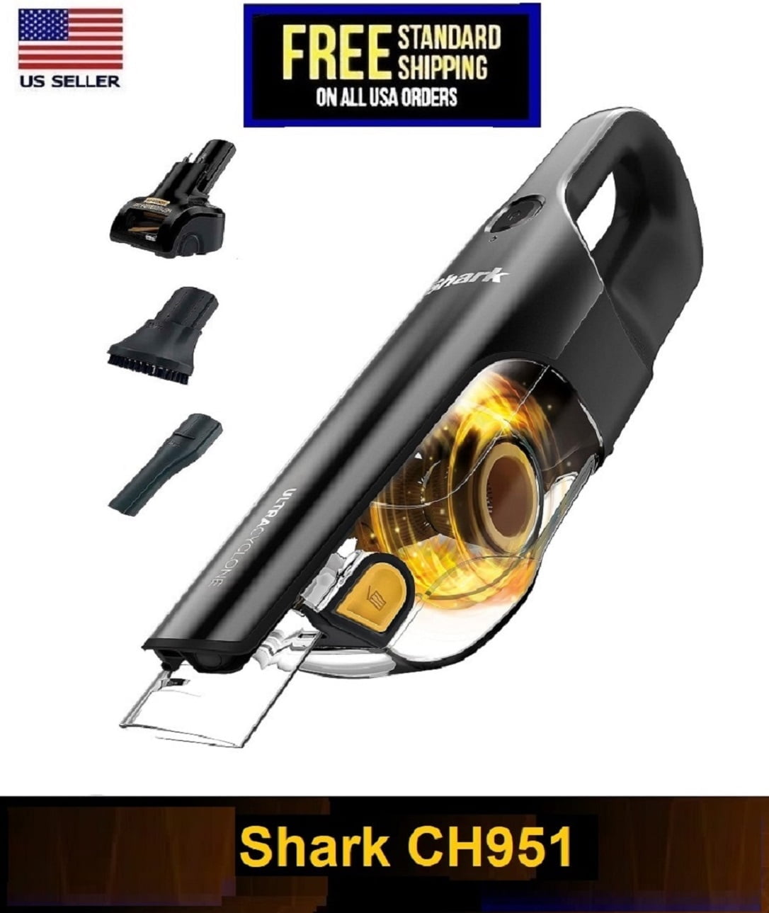 Restore.d Shark CH951 UltraCyclone Pet Pro Plus Cordless Handheld ...