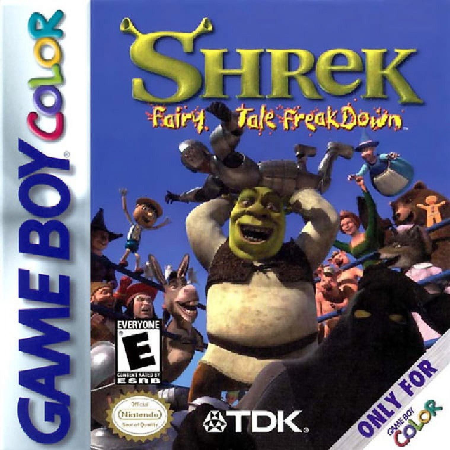 Restored Shrek: Fairy Tale FreakDown (Nintendo Game Boy Color, 2001 ...