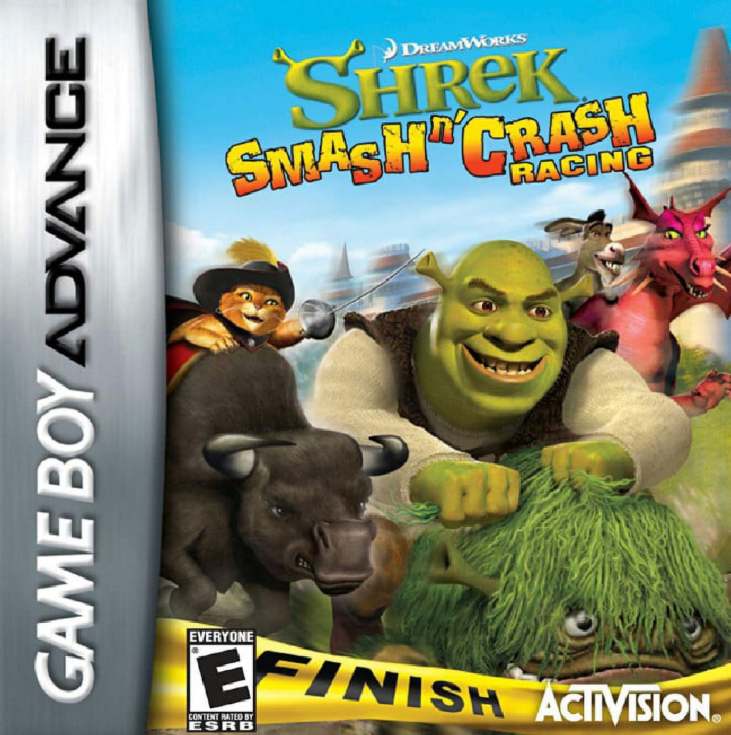 Restored Shrek Smash n' Crash Racing (Nintendo GameBoy Advance, 2006 ...