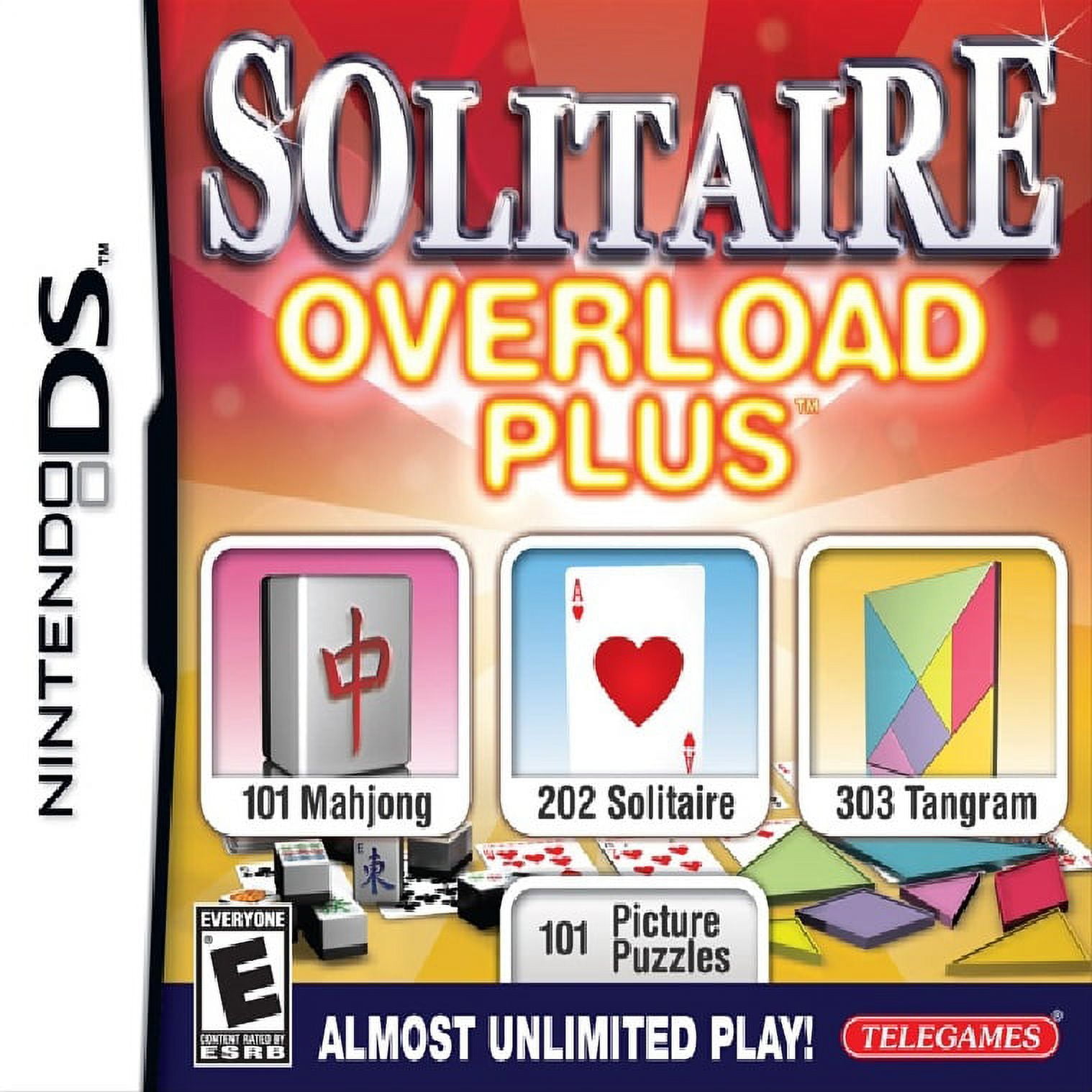 Restored Solitaire Overload PLUS (Nintendo DS, 2007) Cards Game ...