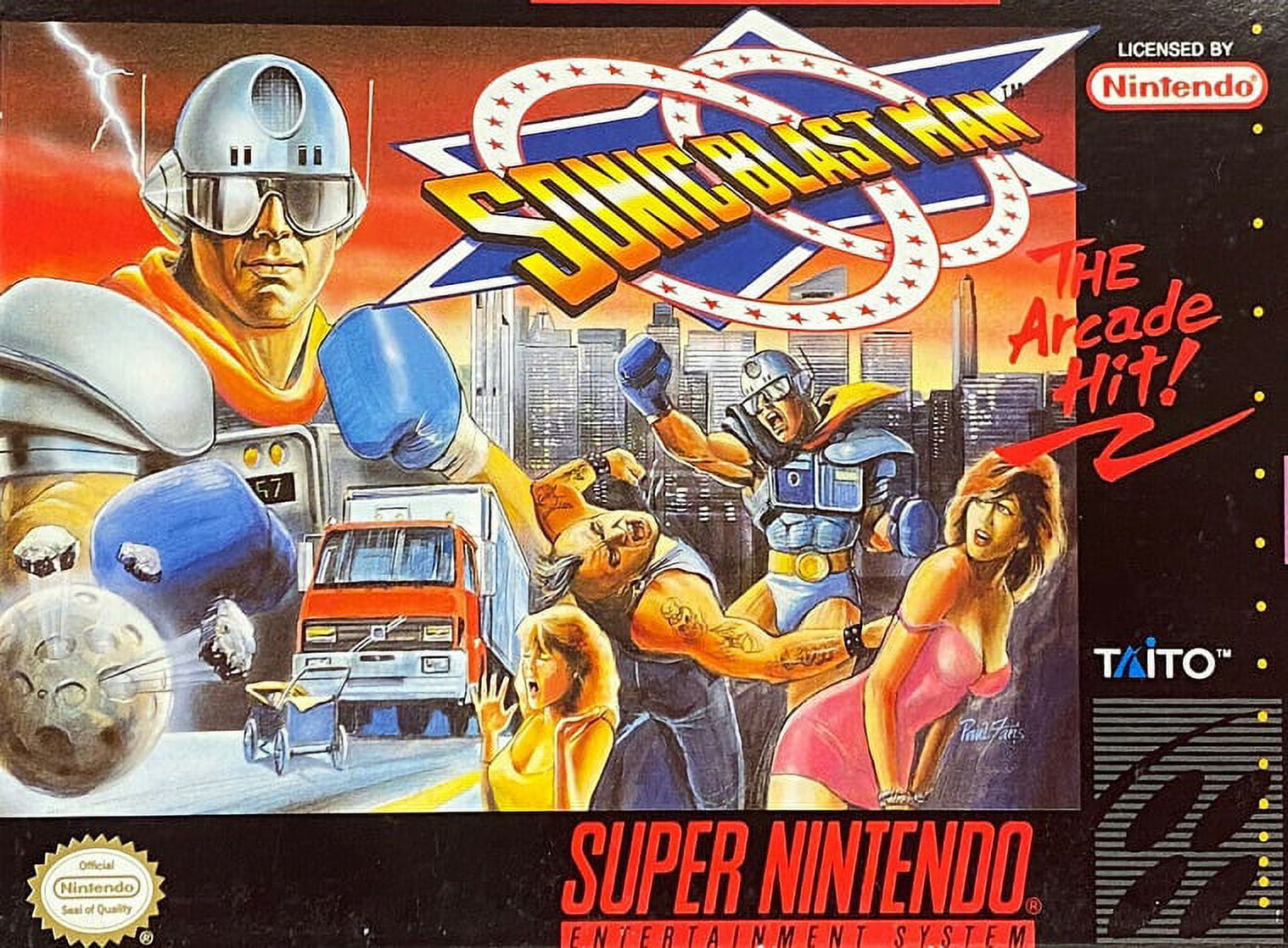 Restored Sonic Blast Man (Super Nintendo, 1992) SNES Super Hero ...