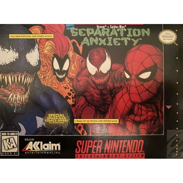 Restored Spider-Man: Separation Anxiety (Super Nintendo, 1995) SNES ...