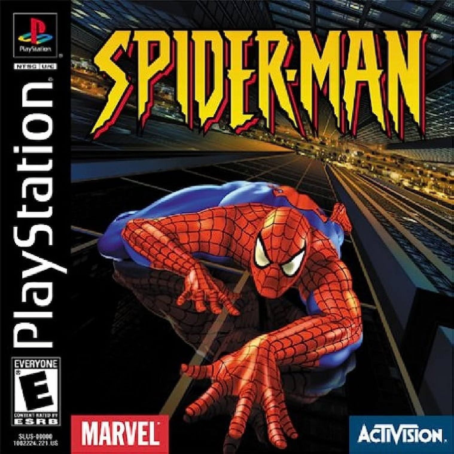 Restored Spider-Man (Sony PlayStation 1, 2000) Marvel Super Hero Game ...