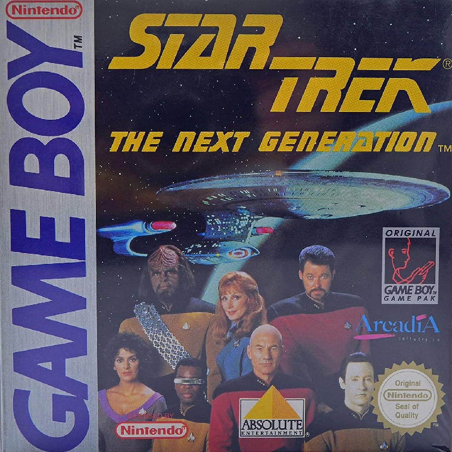 Restored Star Trek: The Next Generation (Nintendo GameBoy Original ...