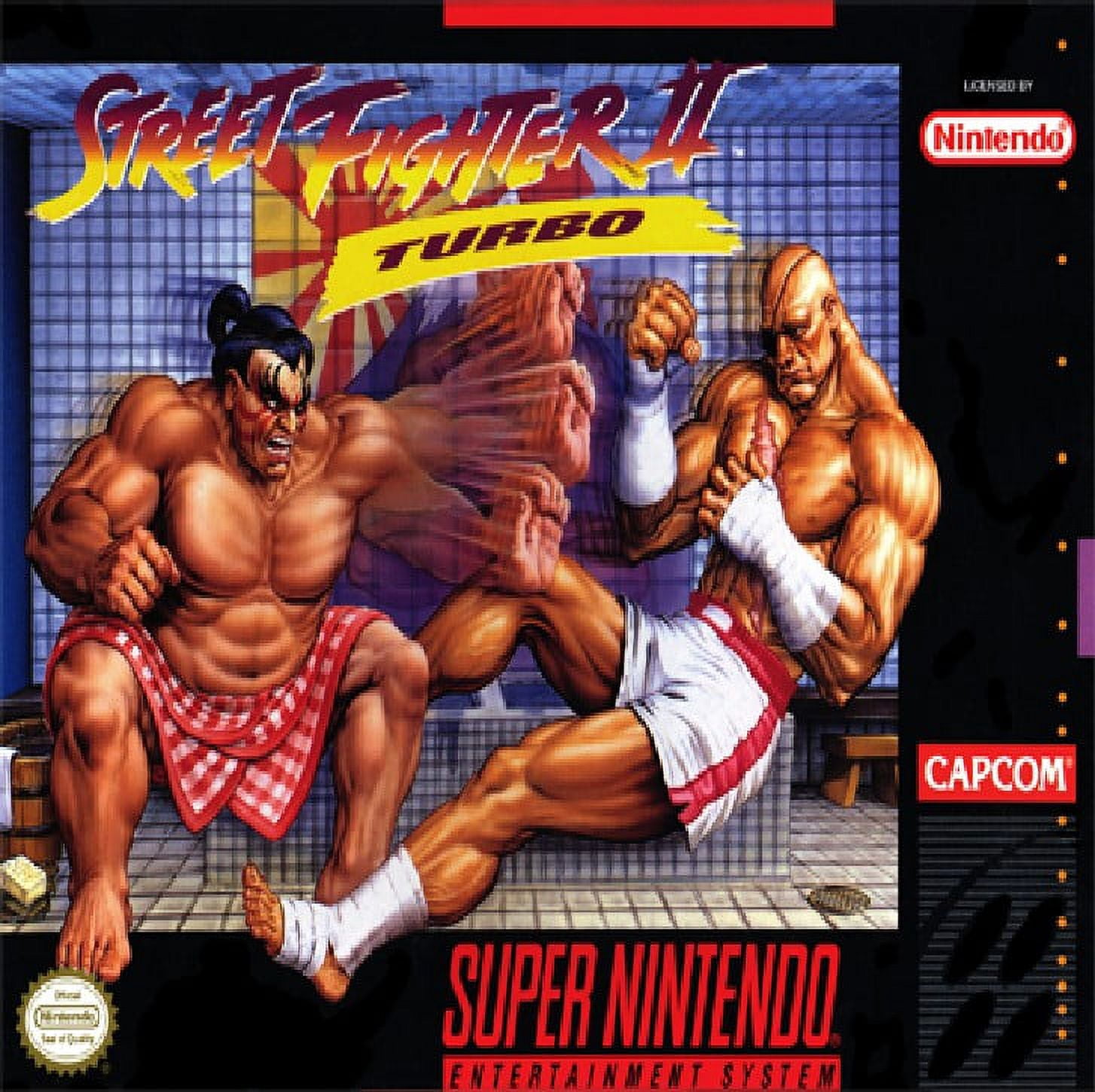 Restored Street Fighter II Turbo (Super Nintendo, 1993) SNES Battle ...