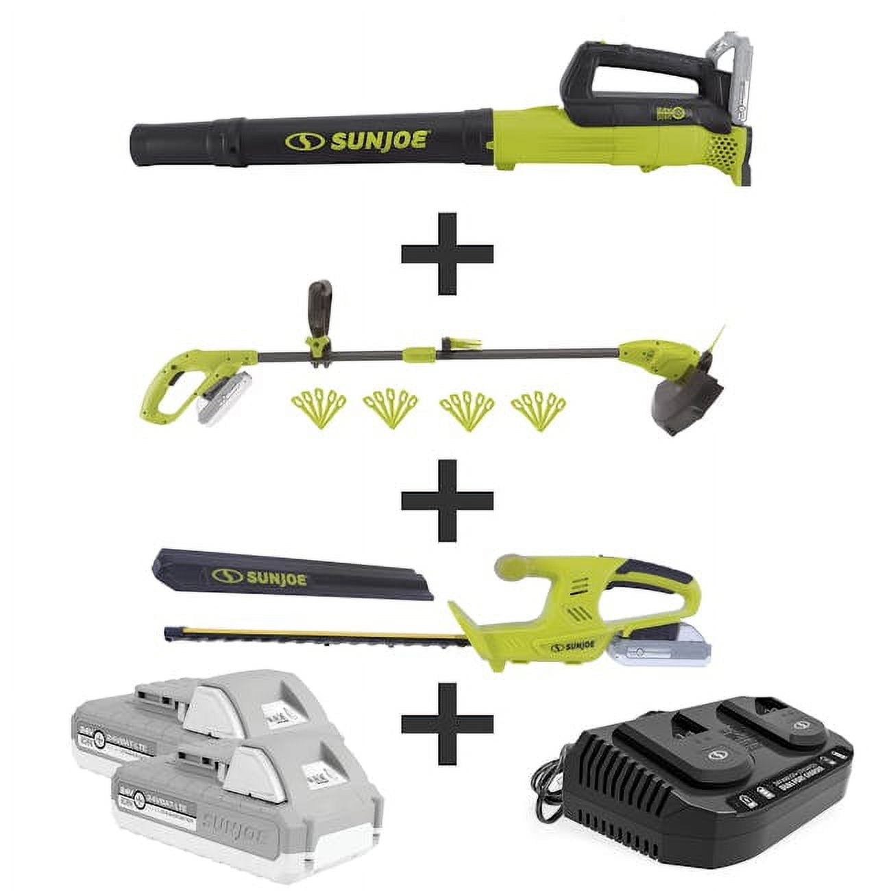 Restored Sun Joe 24V-GT3MAX-LTE 24-Volt iON+ Cordless Garden Combo Kit ...